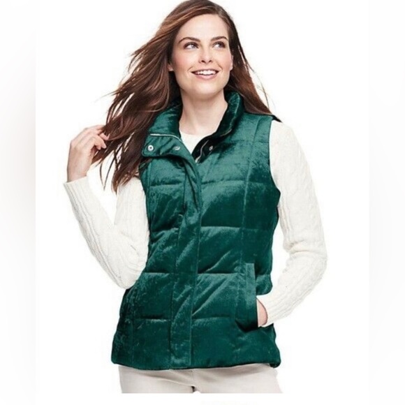 Lands' End | Jackets & Coats | Lovely Emerald Green Puffer Vest | Poshmark